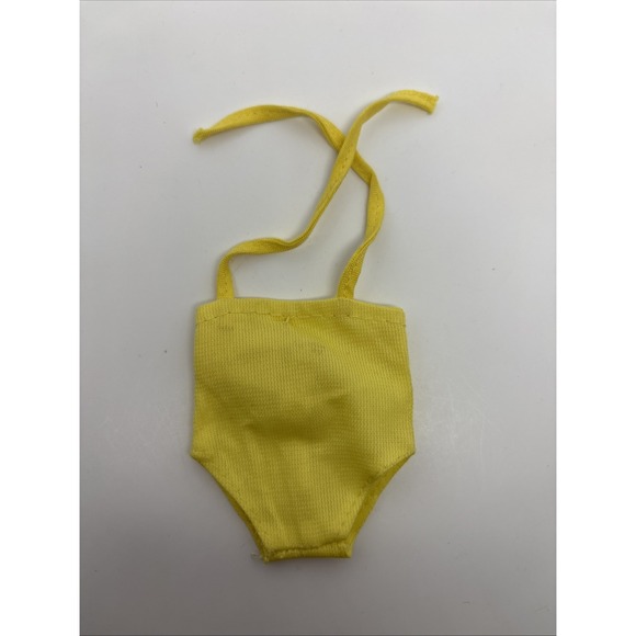 Barbie | Toys | Vintage Barbie Bathing Suit Yellow With Snap And ...